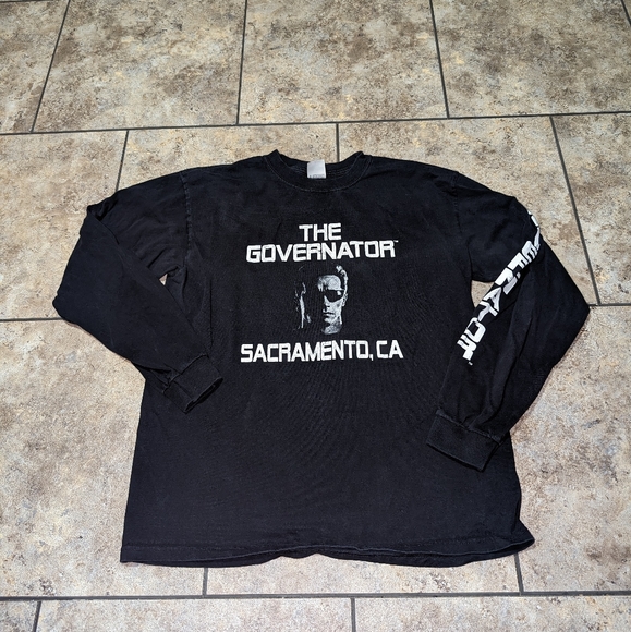 Anvil | Shirts | Y2k Vintage Arnold Schwarzenegger Governator Tee Mens ...